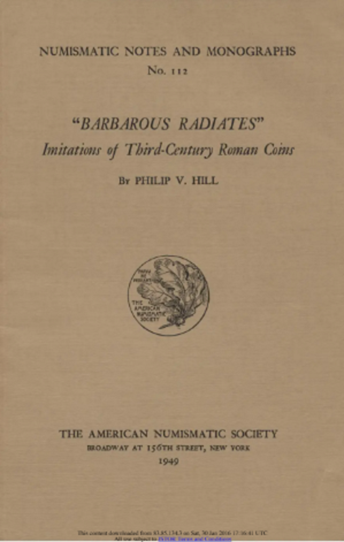 ROMAINES : livre sur les monnaies "barbares radiées" – Numista
